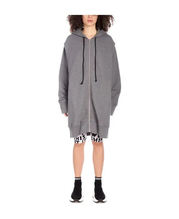 MAISON MARGIELA Oversized Zip Hoodie - Gray
