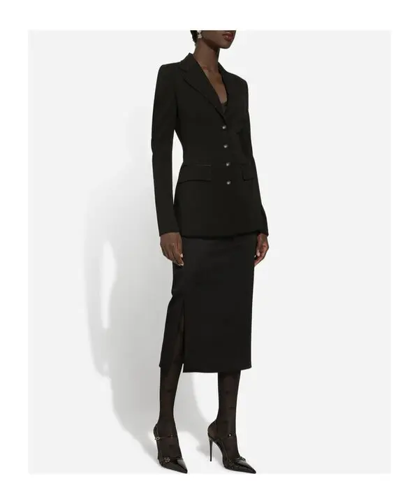 Dolce & Gabbana Dolce Gabbana Milano Stitch Single-breasted Jersey Jacket
