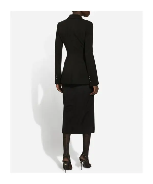 Dolce & Gabbana Dolce Gabbana Milano Stitch Single-breasted Jersey Jacket
