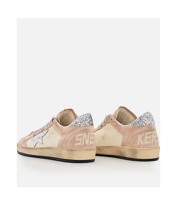 GOLDEN GOOSE Ballstar Glitter-embellished Sneakers