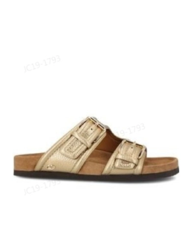 Valentino Garavani Buckled Leather Slides