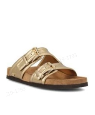 Valentino Garavani Buckled Leather Slides