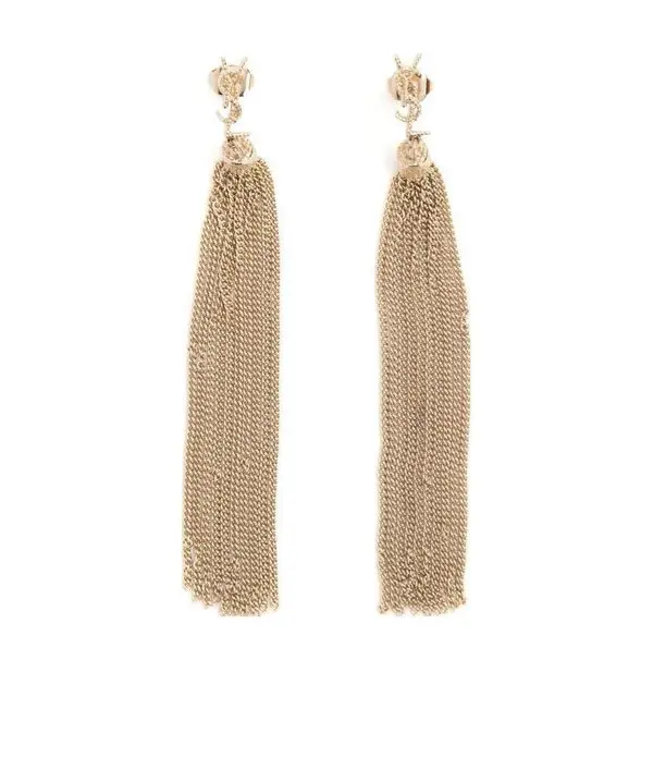 Saint Laurent Loulou Tassel Earrings - Yellow