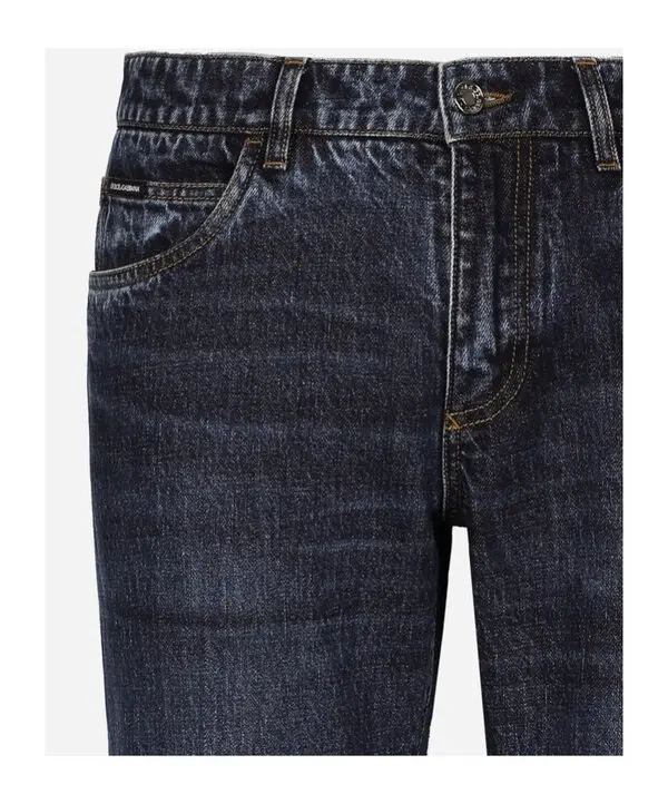 Dolce & Gabbana Slim-fit Jeans With Logo Detail