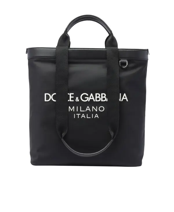 Dolce & Gabbana Dolce Gabbana Logo-printed Zipped Tote Bag