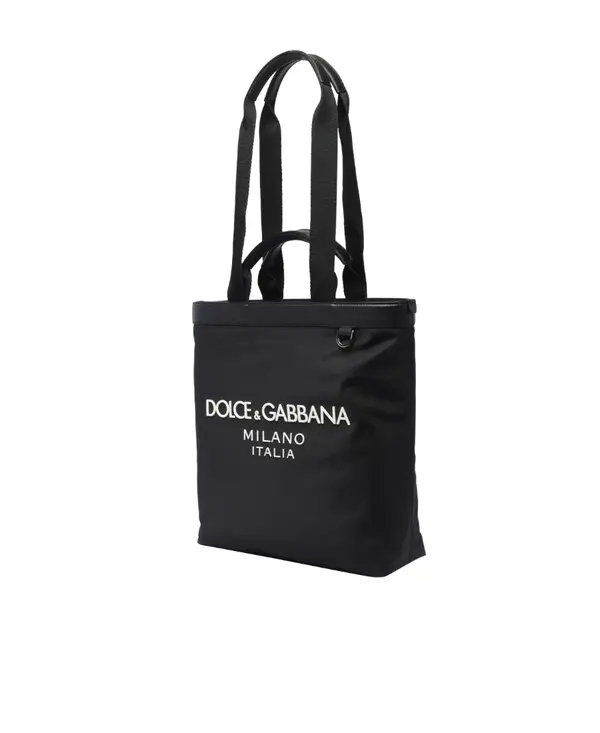 Dolce & Gabbana Dolce Gabbana Logo-printed Zipped Tote Bag