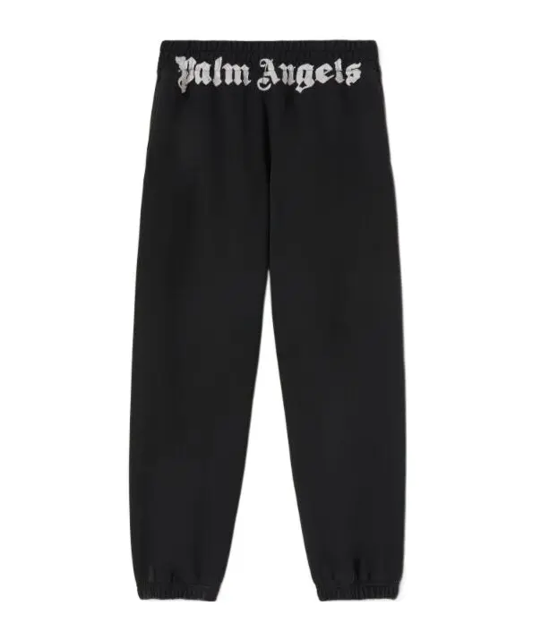Palm Angels Logo Printed Jogging Pants - Black