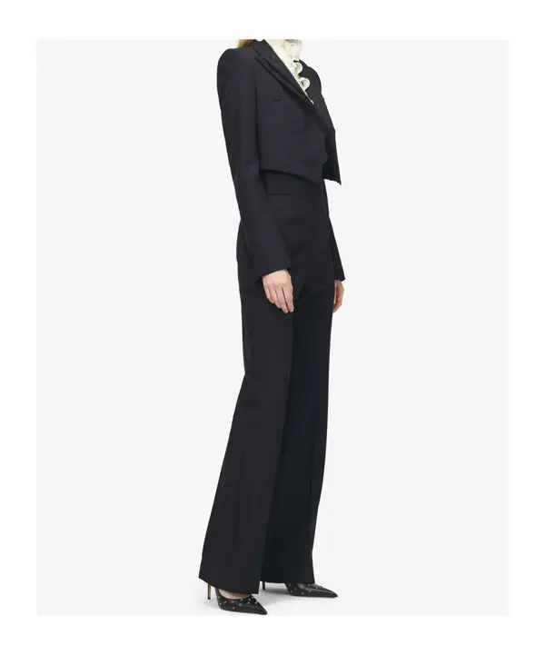 Alexander McQueen Double Lapel Cropped Jacket