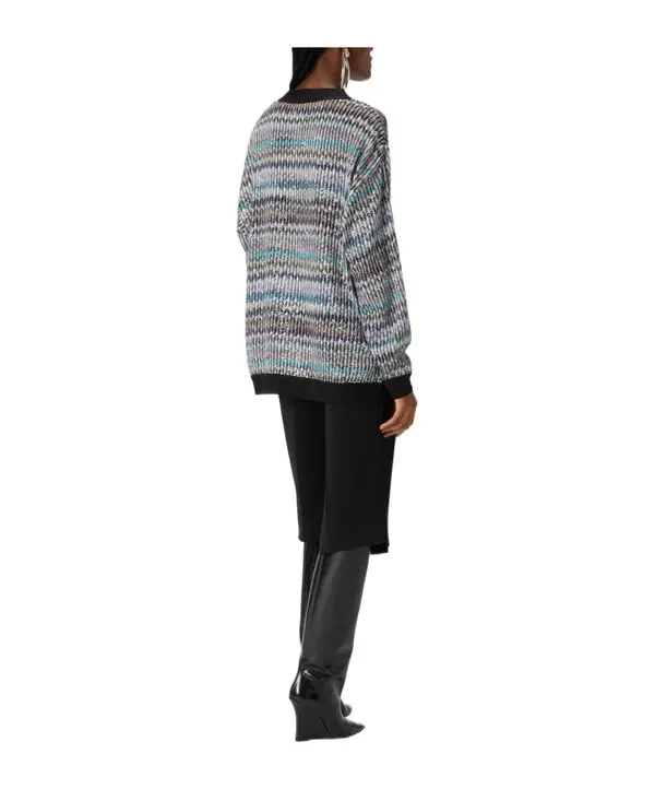 Missoni Sequin Embellished Oversized V-neck Jumper