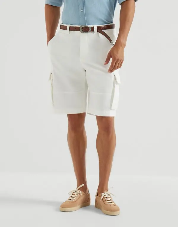 Brunello Cucinelli Cotton Cargo Shorts
