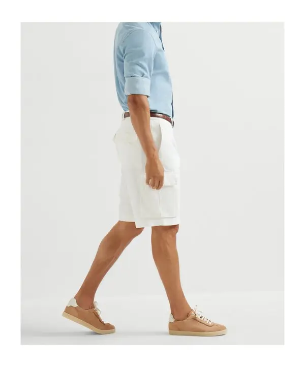 Brunello Cucinelli Cotton Cargo Shorts