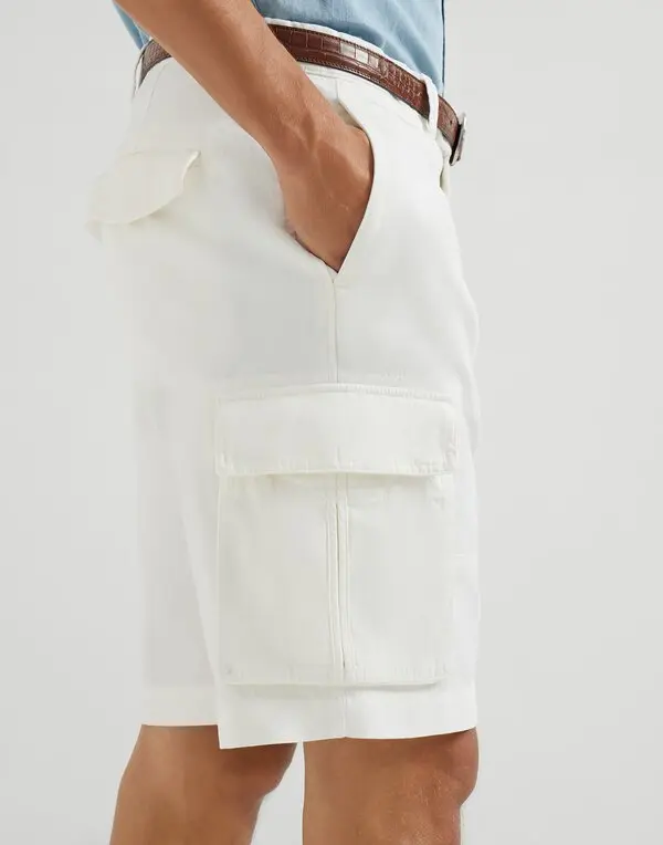 Brunello Cucinelli Cotton Cargo Shorts