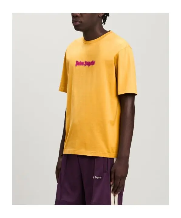 Palm Angels Logo Embroidered Crewneck T-shirt