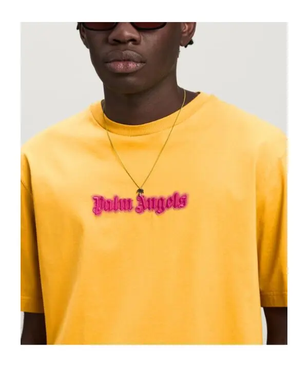 Palm Angels Logo Embroidered Crewneck T-shirt