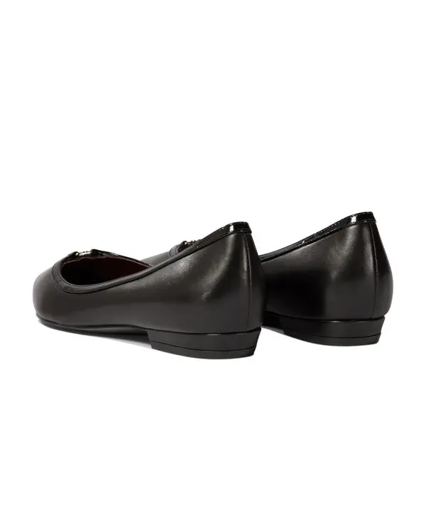 Tory Burch Double Buckle Pointed Toe Ballet Flats