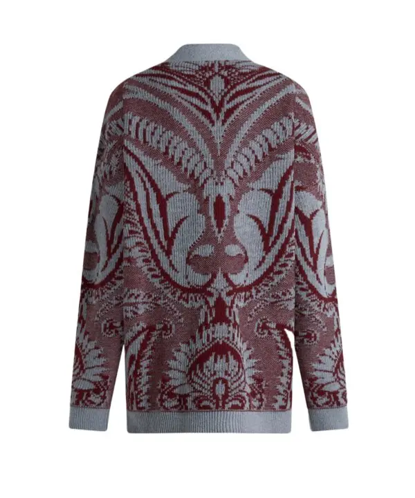 Etro Jacquard V-neck Buttoned Cardigan