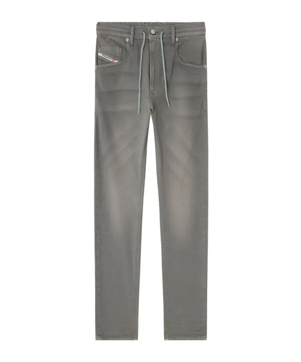 DIESEL® Mid-rise Tapered Leg Jeans With Zippered Fly - Grey