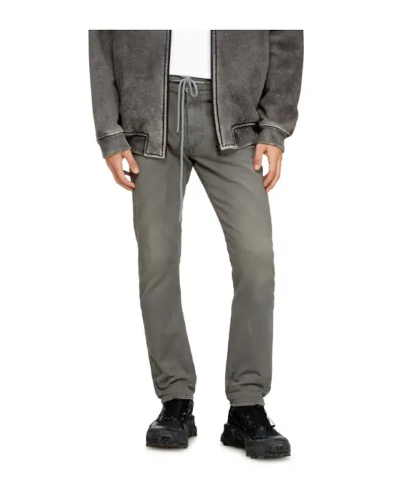 DIESEL® Mid-rise Tapered Leg Jeans With Zippered Fly - Grey