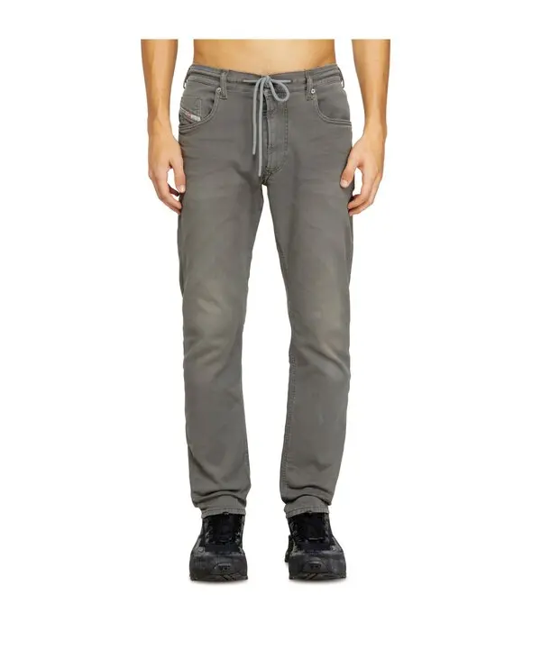 DIESEL® Mid-rise Tapered Leg Jeans With Zippered Fly - Grey