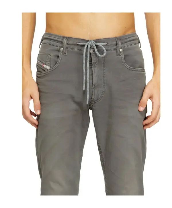 DIESEL® Mid-rise Tapered Leg Jeans With Zippered Fly - Grey