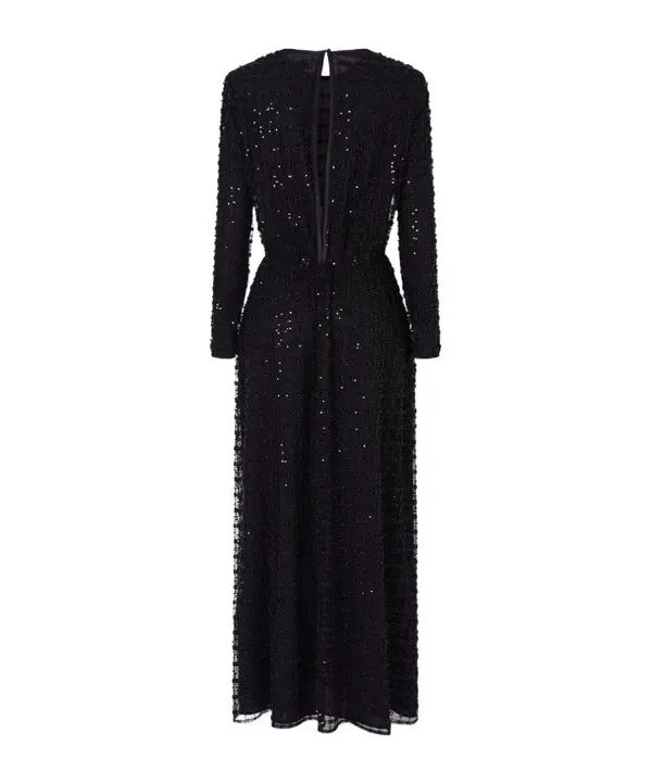 Emporio Armani Embellished Tulle Long Dress