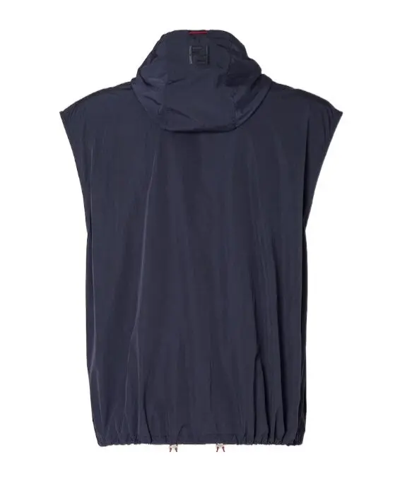 Fendi Sleeveless Hooded Vest With Drawstring Hem