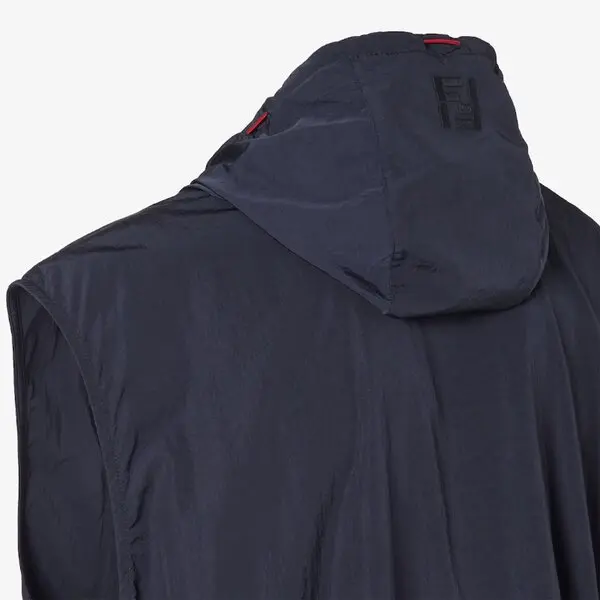 Fendi Sleeveless Hooded Vest With Drawstring Hem