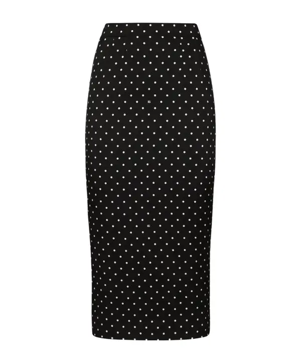 Dolce & Gabbana Polka Dot Pencil Skirt - No