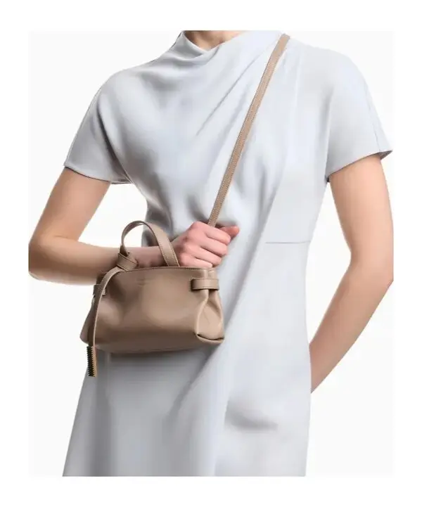 Emporio Armani Top Handle Tote Bag - Light Beige