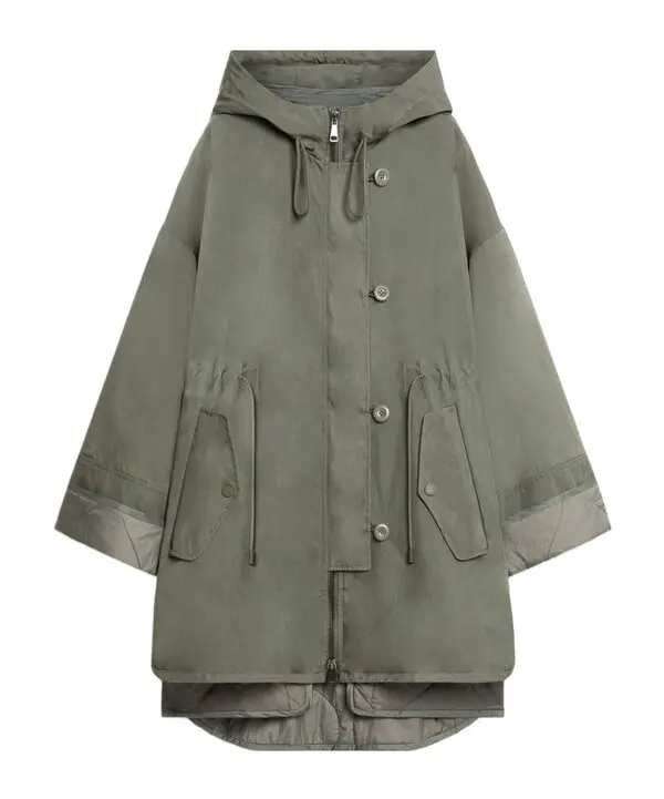 Max Mara Double-sided Waterproof Cotton Parka Coat