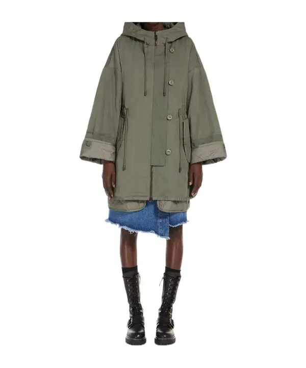 Max Mara Double-sided Waterproof Cotton Parka Coat