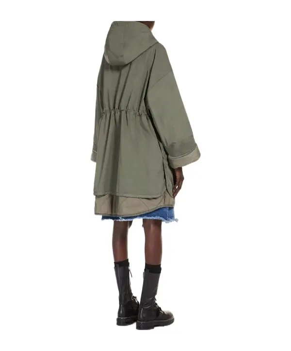 Max Mara Double-sided Waterproof Cotton Parka Coat