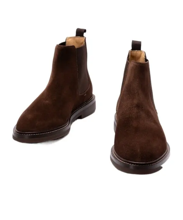 Brunello Cucinelli Suede Chelsea Ankle Boots