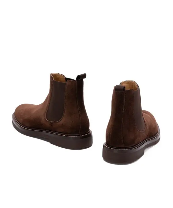 Brunello Cucinelli Suede Chelsea Ankle Boots