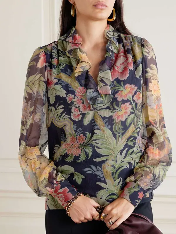 Etro Printed Silk Blouse
