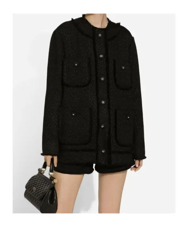 Dolce & Gabbana Dolce Gabbana Single-breasted Raschel Tweed Jacket