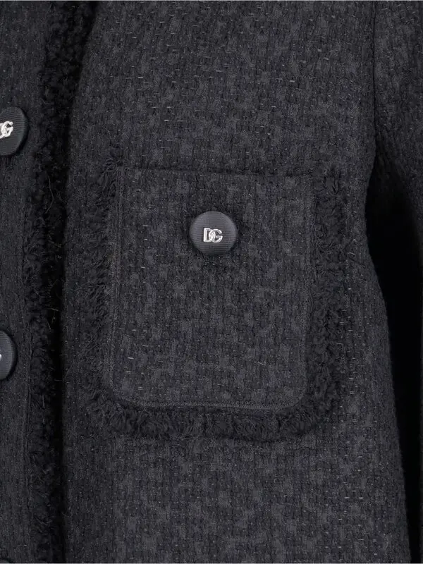 Dolce & Gabbana Single-breasted Raschel Tweed Jacket