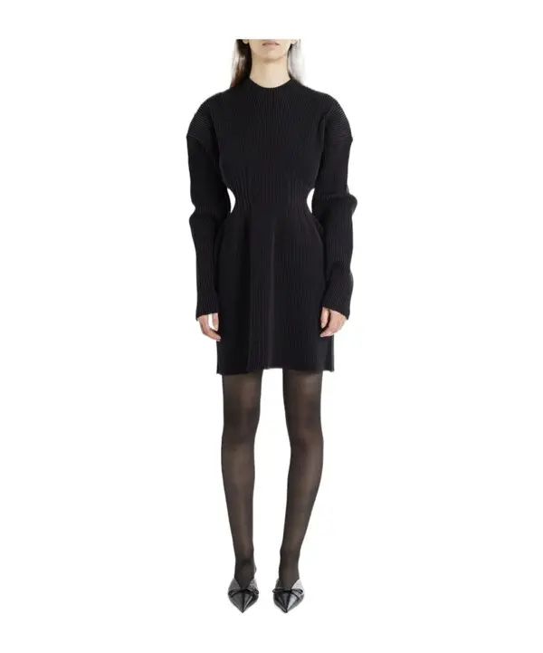 Balenciaga Hourglass Striped Dress