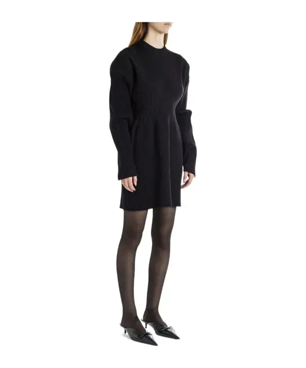 Balenciaga Hourglass Striped Dress