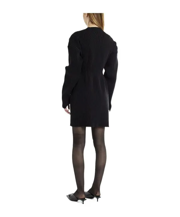 Balenciaga Hourglass Striped Dress