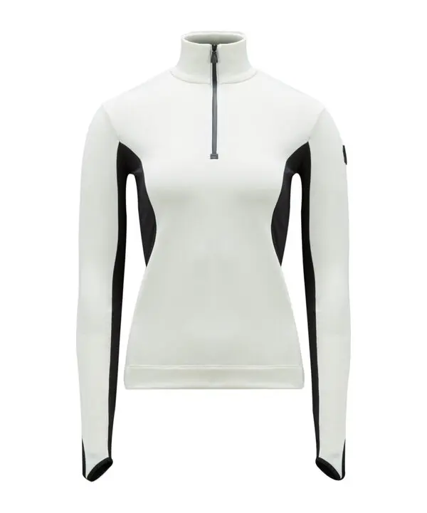 Moncler Half-zip Sweater - White