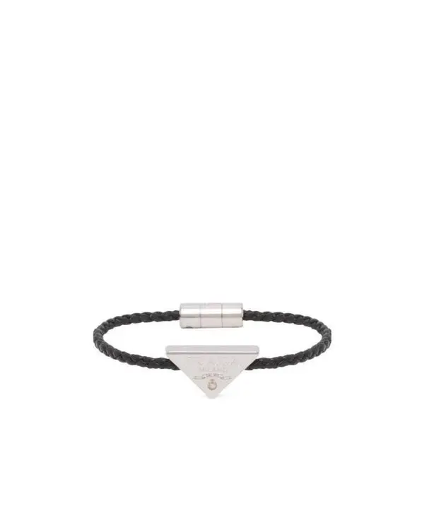Prada Braided Nappa Leather Bracelet