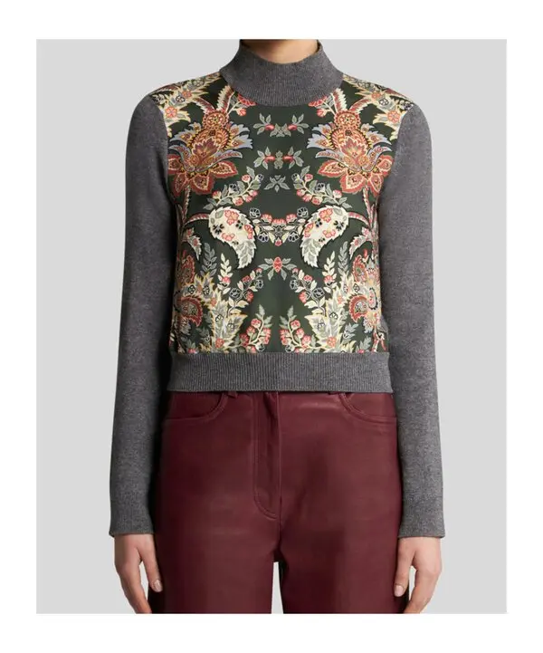 Etro Panelled Long-sleeve Shirt