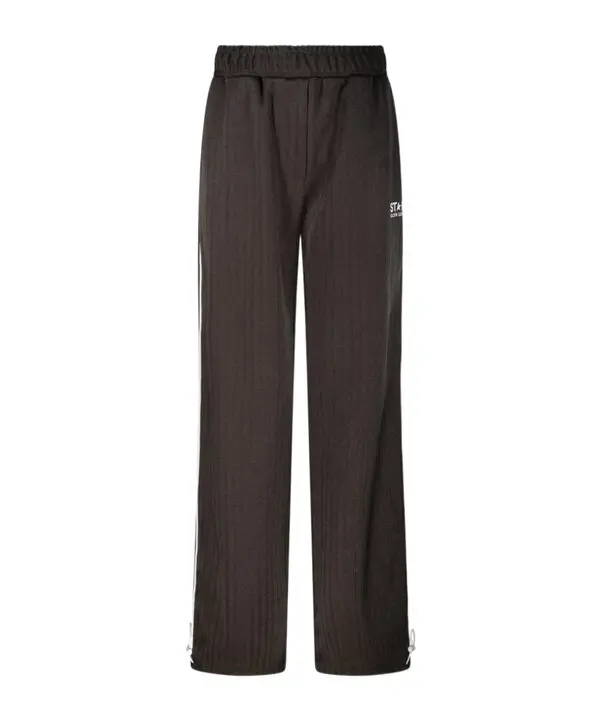 GOLDEN GOOSE Logo Printed Track Trousers - Khaki