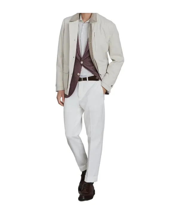 Brunello Cucinelli Long-sleeved Knitted Polo Shirt