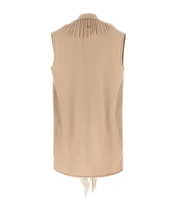 Herno Fringed Sleeveless Coat