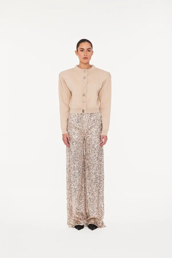 ROTATE BY BIRGER CHRISTENSEN Net Sequins Pants
