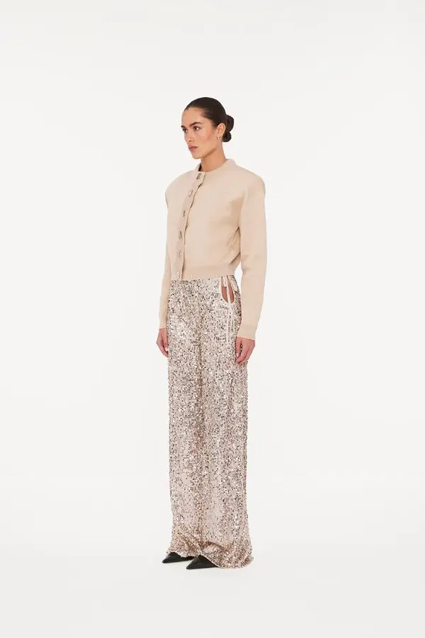 ROTATE BY BIRGER CHRISTENSEN Net Sequins Pants