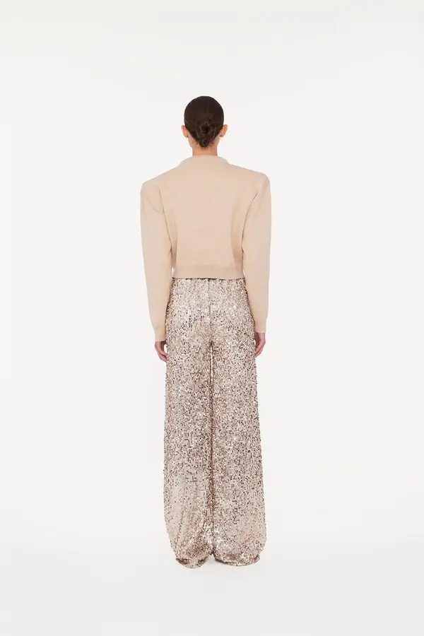 ROTATE BY BIRGER CHRISTENSEN Net Sequins Pants
