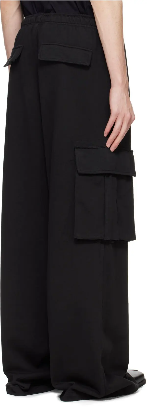 Palm Angels Wide Leg Drawstring Cargo Pants